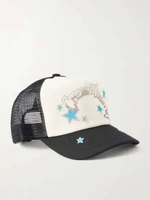 CHERRY LOS ANGELES This Is Cherry Country Canvas And Mesh Trucker Cap - Black