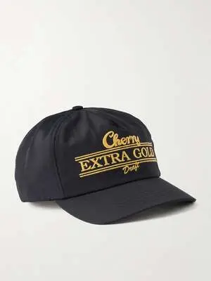 CHERRY LOS ANGELES Extra Gold Logo-embroidered Shell Cap - Black