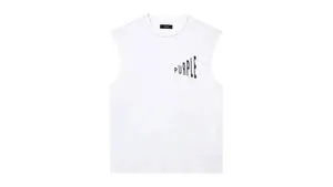 PURPLE BRAND Textured Sleeveless T-shirt - White