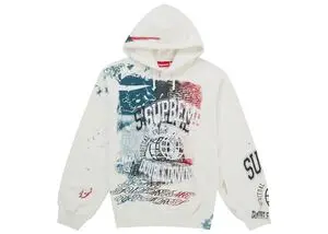 Supreme Overprint Hooded Sweatshirt