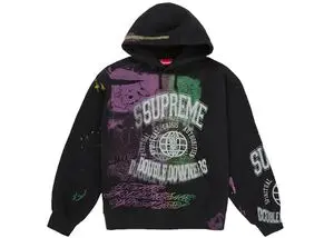 Supreme Overprint Hooded Sweatshirt