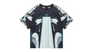 RtA Soren Bike Black Racing T-shirt - Light Teal