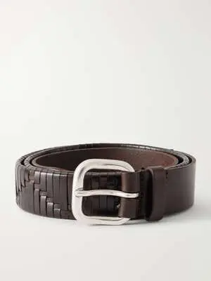 Anderson's 3cm Woven Leather Belt