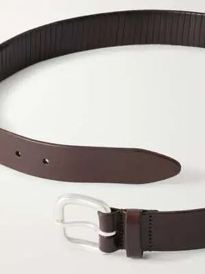 Anderson's 3cm Woven Leather Belt