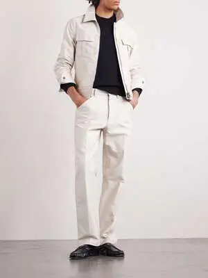 TOM FORD Slim-fit Cotton-satin Blouson Jacket