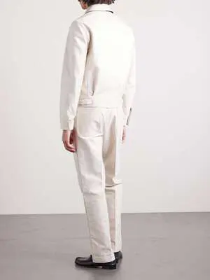 TOM FORD Slim-fit Cotton-satin Blouson Jacket