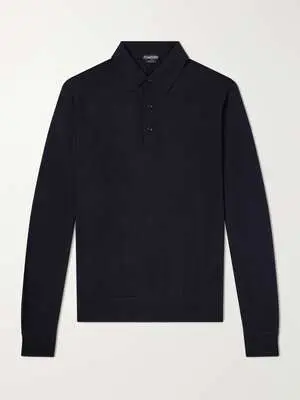 TOM FORD Cashmere And Silk Blend Polo Shirt