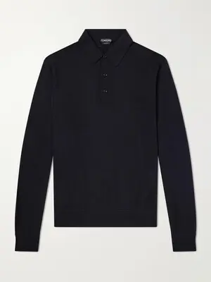 TOM FORD Cashmere And Silk Blend Polo Shirt