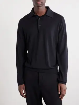 TOM FORD Cashmere And Silk Blend Polo Shirt