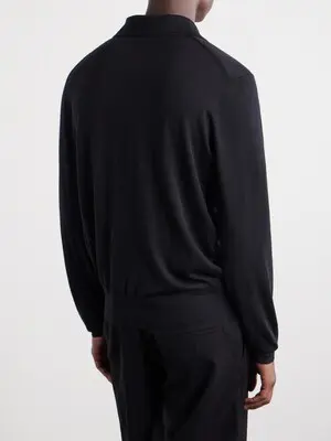 TOM FORD Cashmere And Silk Blend Polo Shirt