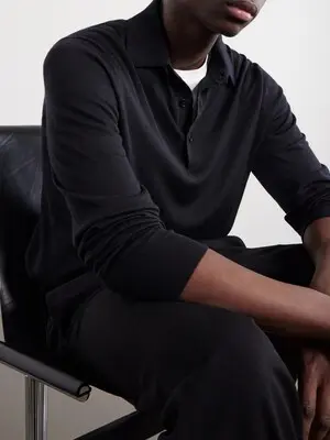 TOM FORD Cashmere And Silk Blend Polo Shirt