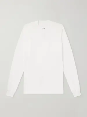 Rick Owens Crewneck Cotton-jersey Shirt - White