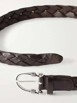 Anderson's 3cm Woven Leather Belt