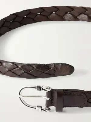 Anderson's 3cm Woven Leather Belt