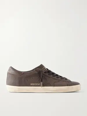 GOLDEN GOOSE Distressed Full-grain Leather Sneakers