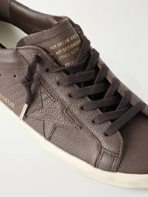 GOLDEN GOOSE Distressed Full-grain Leather Sneakers