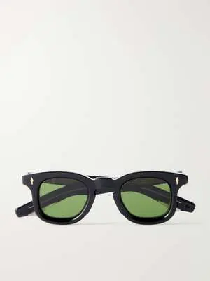 JACQUES MARIE MAGE Devaux Round-frame Acetate Sunglasses - Black