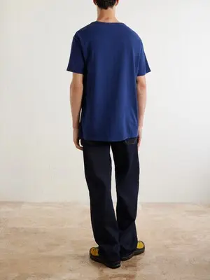 Polo Ralph Lauren Logo-embroidered Cotton-jersey T-shirt - Blue