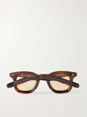 JACQUES MARIE MAGE Devaux-round Frame Acetate Sunglasses - Tortoiseshell