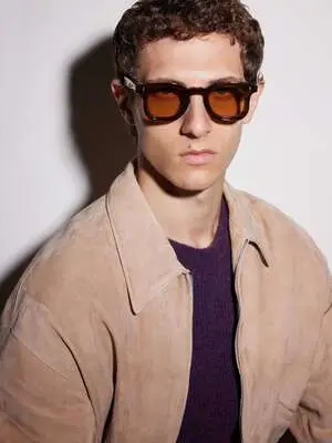 JACQUES MARIE MAGE Devaux-round Frame Acetate Sunglasses
