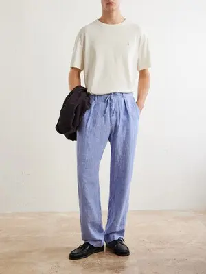 Polo Ralph Lauren Logo-embroidered Cotton-jersey T-shirt - Neutrals