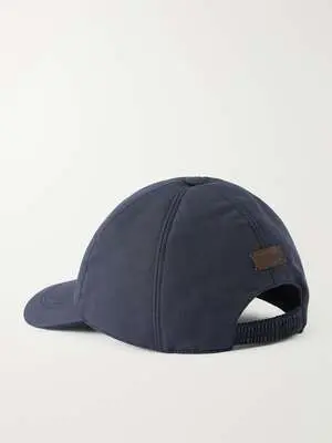 Canali Logo-appliqué Cotton-blend Cap