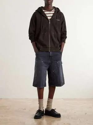 Carhartt Work In Progress Cotton-jersey Zip-up Hoodie