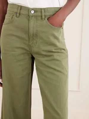 Veronica Beard Kasey Mid-rise Wide-leg Jeans