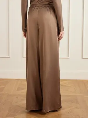 RUOHAN Silk-blend Wide-leg Pants