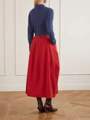 Tibi Lantern Paneled Shell Skirt