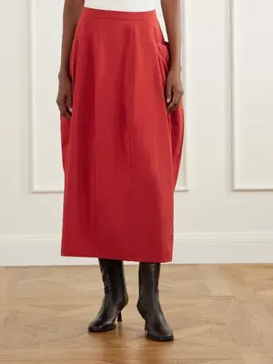 Tibi Lantern Paneled Skirt