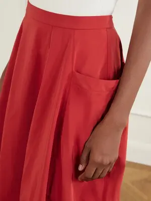 Tibi Lantern Paneled Skirt