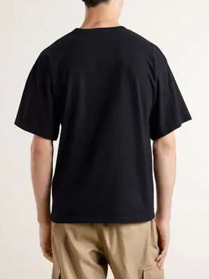 Celine Triomphe-embroidered Cotton-jersey T-shirt