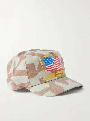 CHERRY LOS ANGELES America's Favorite Logo-embroidered Printed Cotton Cap - Brown