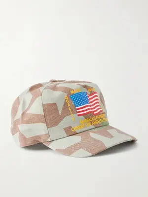 CHERRY LOS ANGELES Printed Cotton Cap - Brown