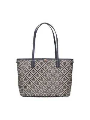 Tory Burch Tory Burch "T Monogram" Small Tote Bag Blue