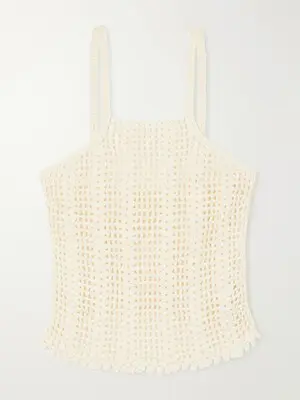 TERRY PUESTO Tuffo Crochet-knit Organic Cotton Tank