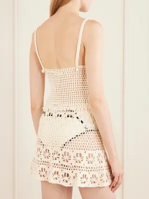 TERRY PUESTO Tuffo Crochet-knit Organic Cotton Tank