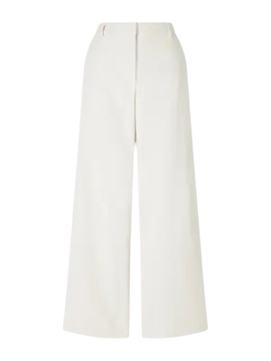 TWP Ribbed Cotton Wide-leg Pants - White