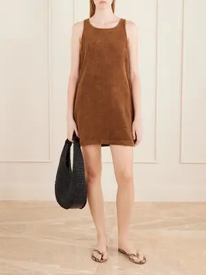 TERRY PUESTO Organic Cotton-terry Mini Dress