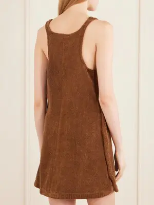 TERRY PUESTO Organic Cotton-terry Mini Dress