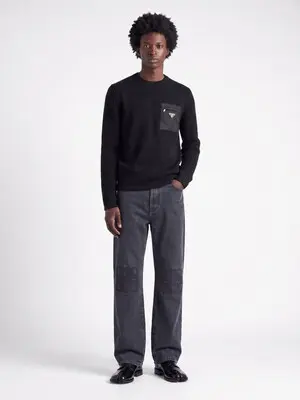 Loewe Wide Leg Anagram Jeans