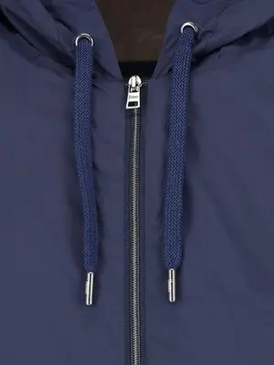 Herno Technical Fabric Hooded Jacket - Blue