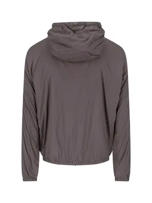 Herno Technical Fabric Hooded Jacket - Brown