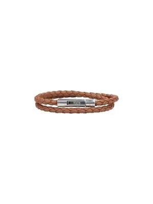 TOD'S My Colors" Braided Leather Bracelet - Brown