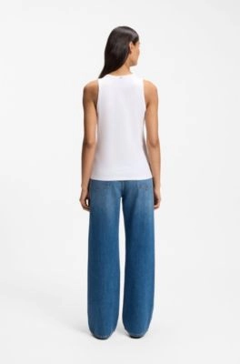 BOSS Slim-fit Tank Top In Cotton Blend