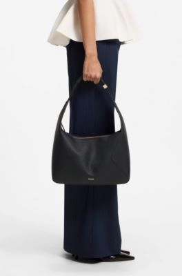 Hugo Hobo Bag With Gold-tone Logo Hardware