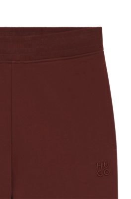 Hugo Cotton-terry Sweatpants With Embroidered Logo