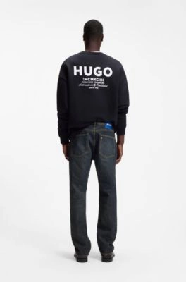Hugo Regular-fit Jeans In Red-cast Denim