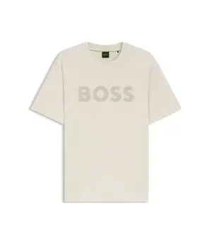 BOSS Cotton T-shirt With Tonal Logo